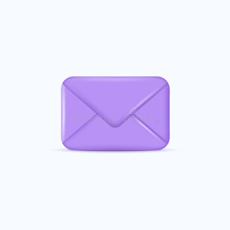 Email Envelope 3d Icon Vector Illustration Design Element Stock Vector ...