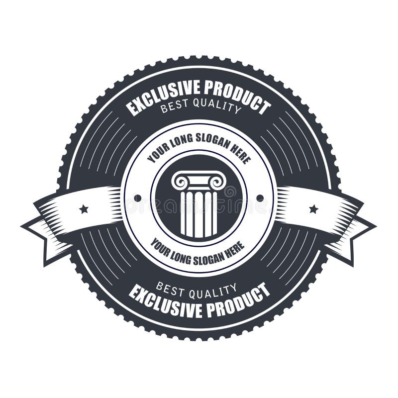 Badge or Emblems Template for Product or Emblem Stock Vector ...