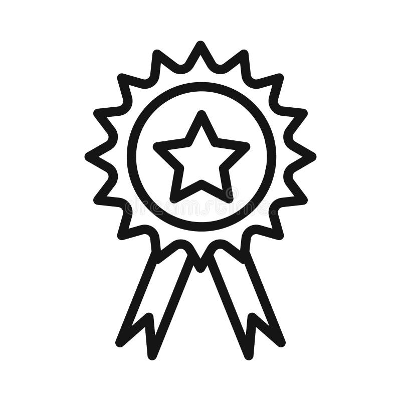 Award Badge Icon Ideal for Recognition and Achievements Stock Vector ...
