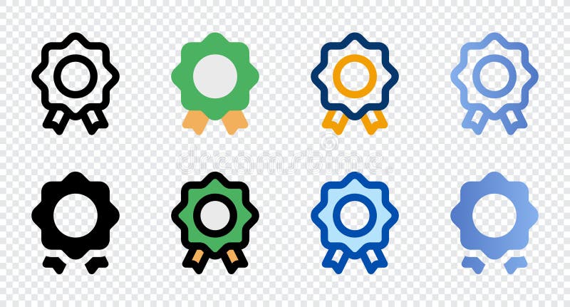 Badge Icons in Different Style. Badge Icons. Different Style Icons Set ...