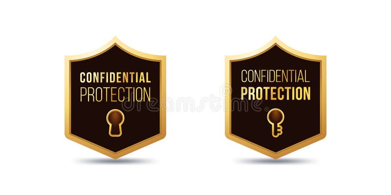 Premium Quality Confidential Protection Secret Privacy Data. Shield ...