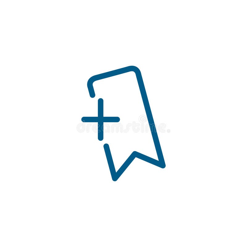 Badge Line Blue Icon on White Background. Blue Flat Style Vector ...