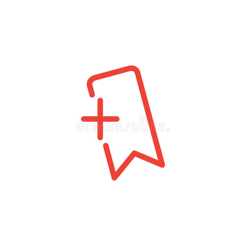 Badge Red Icon on White Background. Red Flat Style Vector Illustration ...