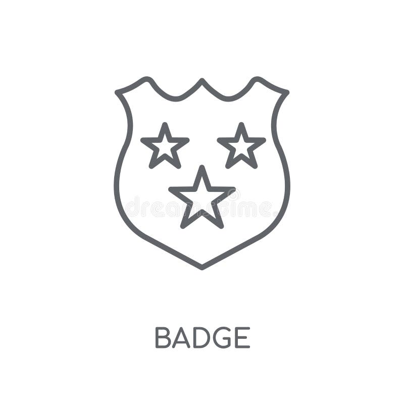 Badge Icon Vector Isolated on White Background, Badge Sign , Office ...