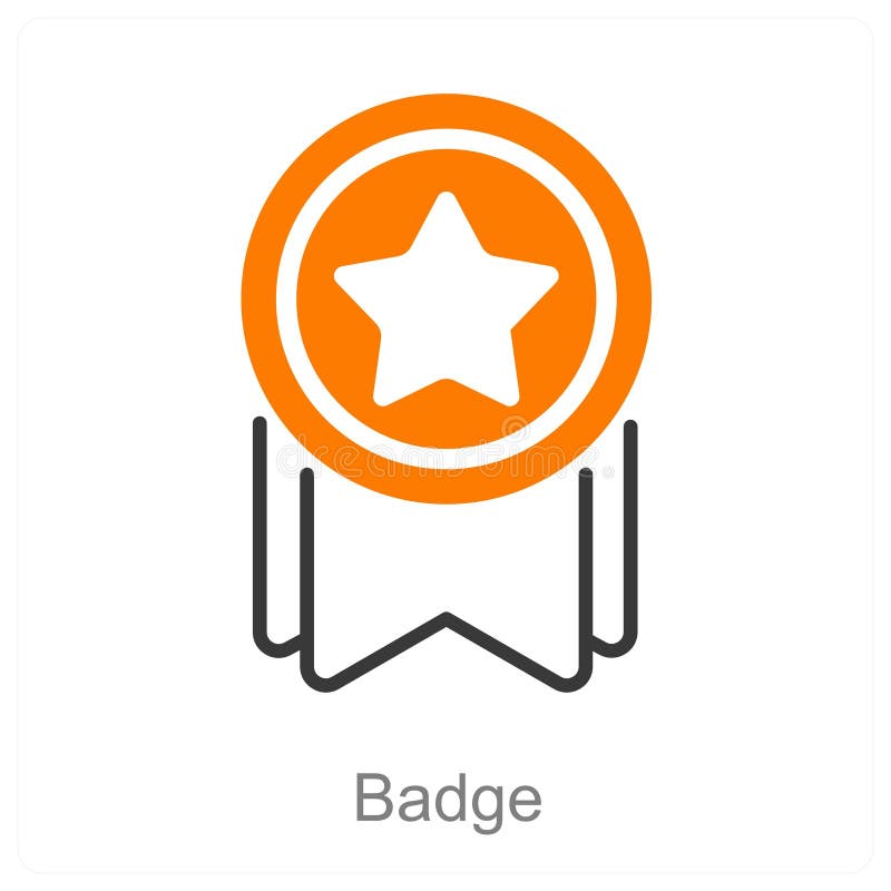 Badge and Medal Icon Concept Stock Vector - Illustration of trophy ...