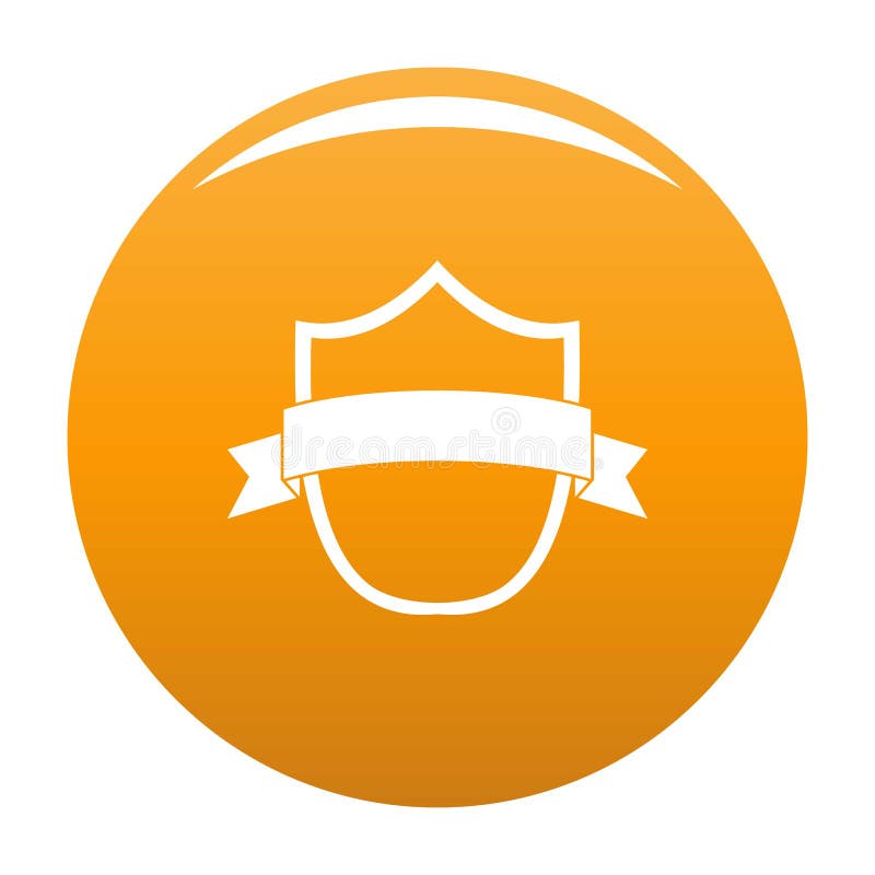 Badge Modern Icon Vector Orange Stock Vector - Illustration of star ...
