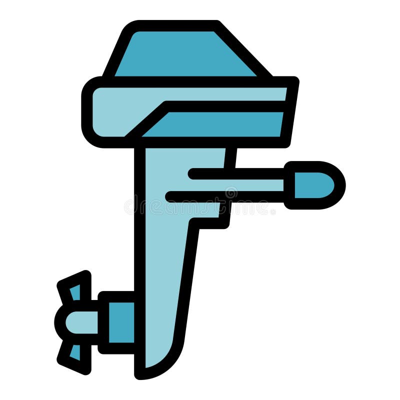 Powerboat Motor Icon Vector Flat Stock Vector - Illustration of ...