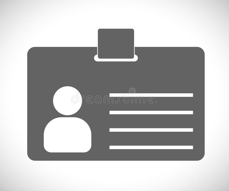 Badge person icon stock vector. Illustration of contact - 200534160