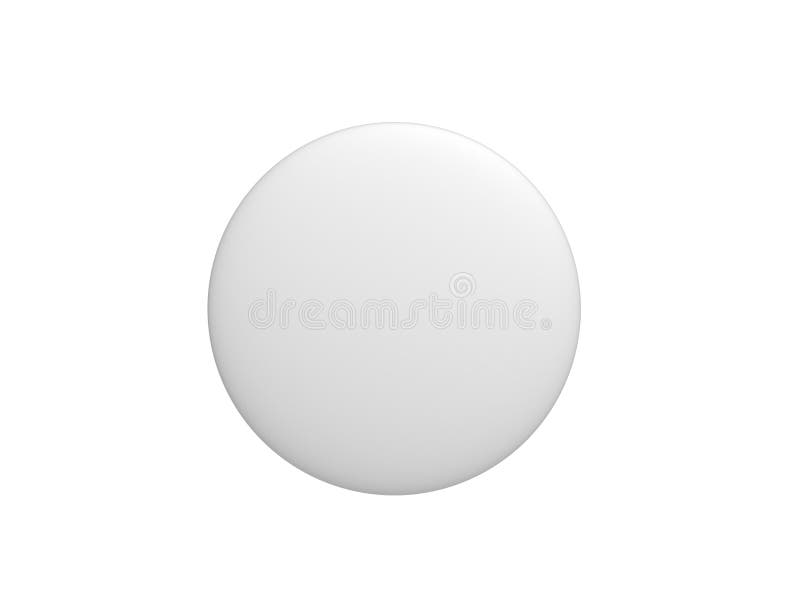 Badge Pin Brooch Isolated on White. Pin Button. Mockup. Blank. Empty ...