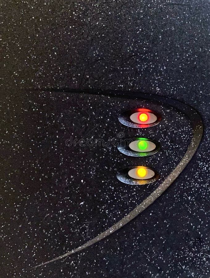 Badge Reader. with Colored LED for Door Security Stock Photo - Image of ...