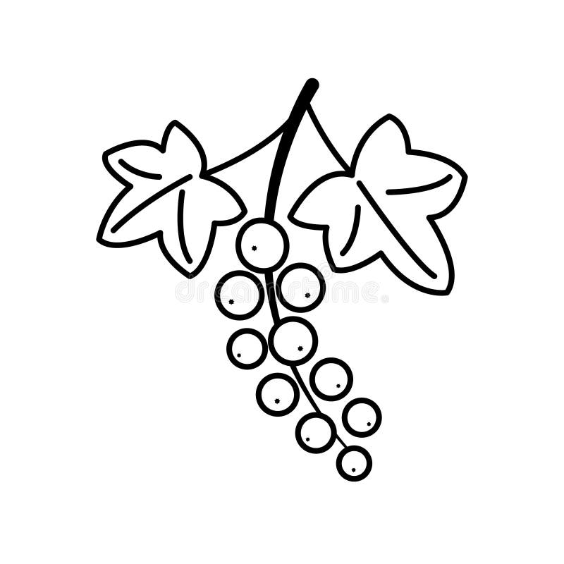 Badge red currant. stock vector. Illustration of number - 256592928