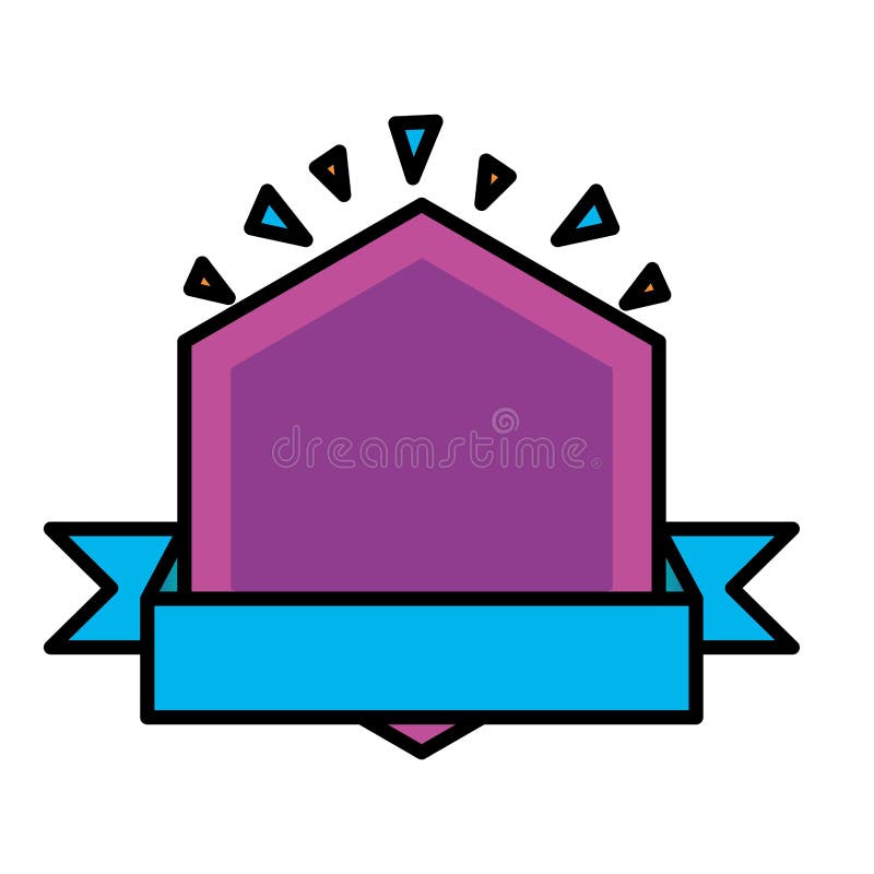 Badge ribbon layout stock illustration. Illustration of paper - 146875307