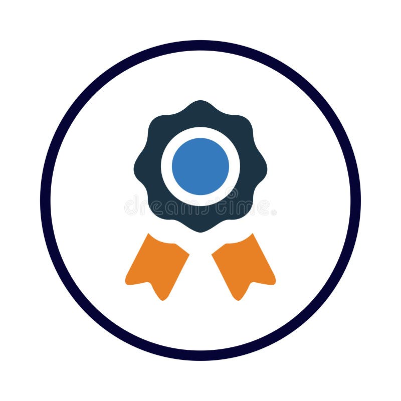 Badge, Ribbon, Round, Badge Icon Stock Vector - Illustration of item ...