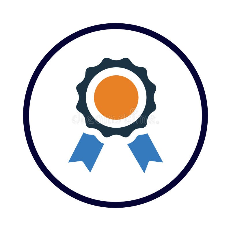 Badge, Ribbon, Round, Badge Icon Stock Vector - Illustration of winner ...