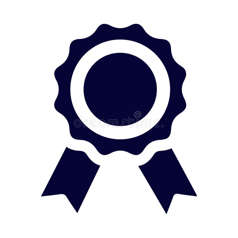 Badge, Ribbon, Round, Badge Icon Stock Vector - Illustration of winning ...