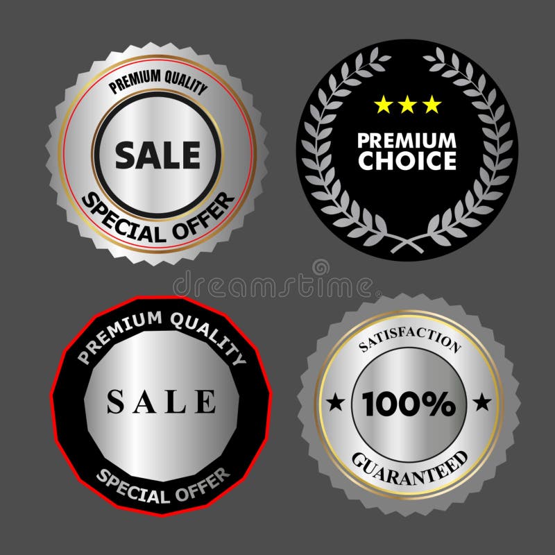 Badge Sale stock vector. Illustration of quality, product - 346264492