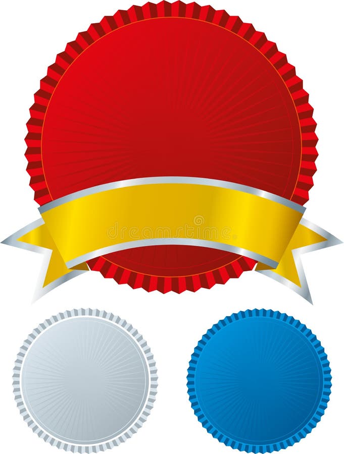 Seal ribbon (vector) stock vector. Illustration of fire - 2880855