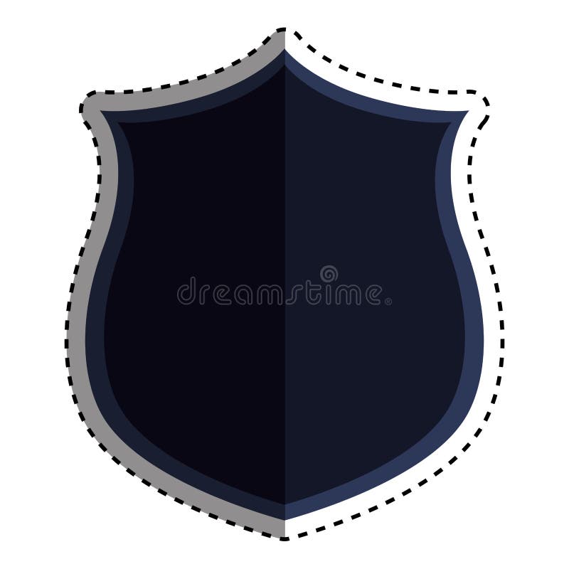 Badge shield emblem stock illustration. Illustration of badge - 82856506