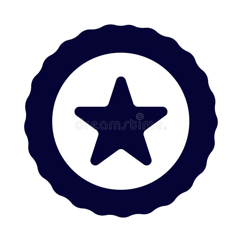 Badge, Star Badge, Rank Badge, Star Rank Badge Icon Stock Vector ...