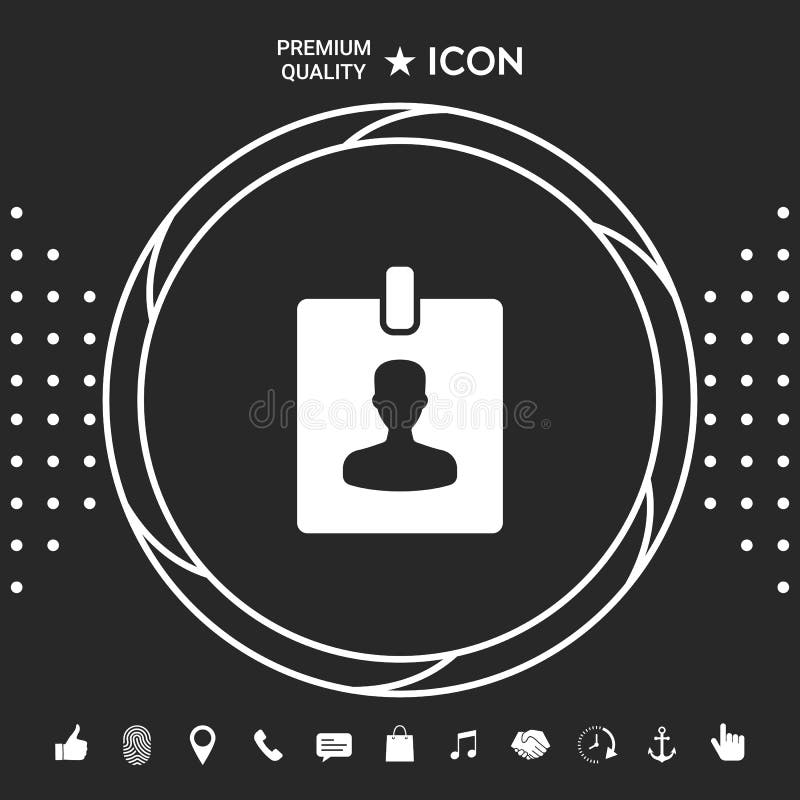 Badge symbol icon stock vector. Illustration of business - 130244220