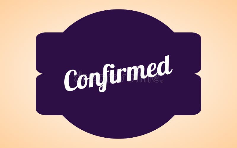 Badge Text Confirmed. Modern Button. Art Office. Stock Vector ...