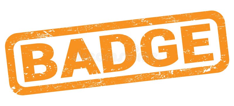 BADGE Text Written on Green-black Stamp Sign Stock Illustration ...