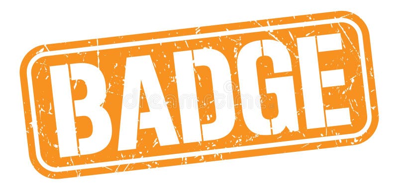 BADGE Text Written on Green-black Stamp Sign Stock Illustration ...