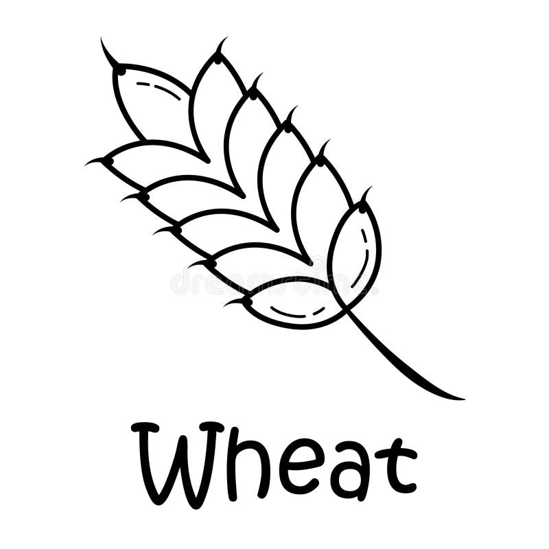 Badge Wheat with the Inscription. Stock Vector - Illustration of logo ...