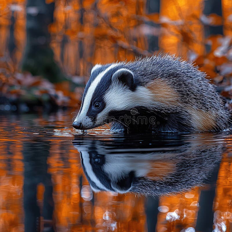 Badger Drinking Stock Illustrations – 9 Badger Drinking Stock ...
