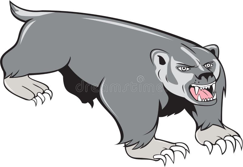 Mean Badger Clipart