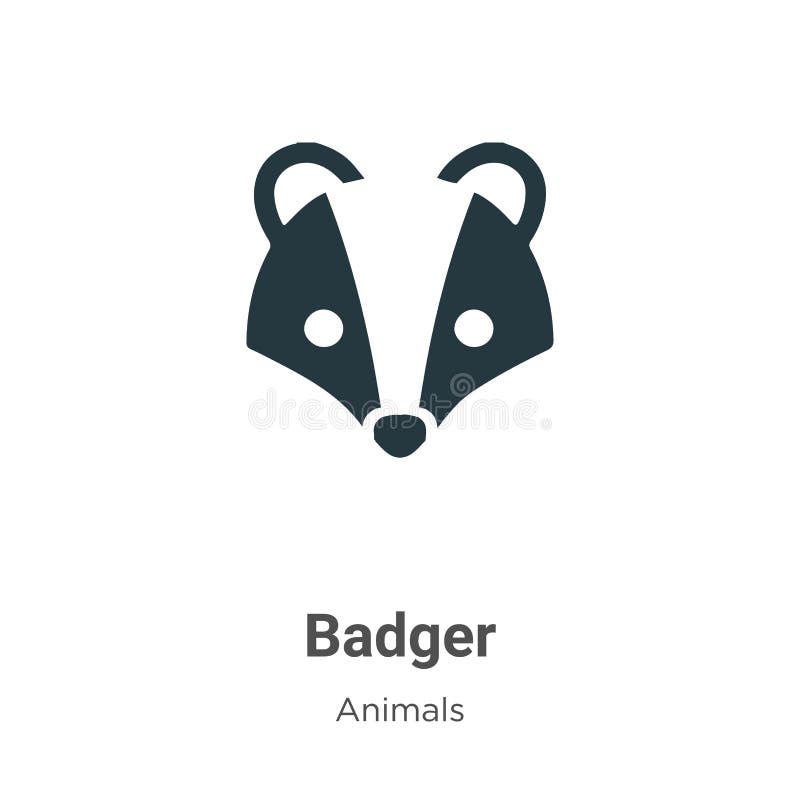 Badger Icon in Filled, Thin Line, Outline and Stroke Style. Vector ...