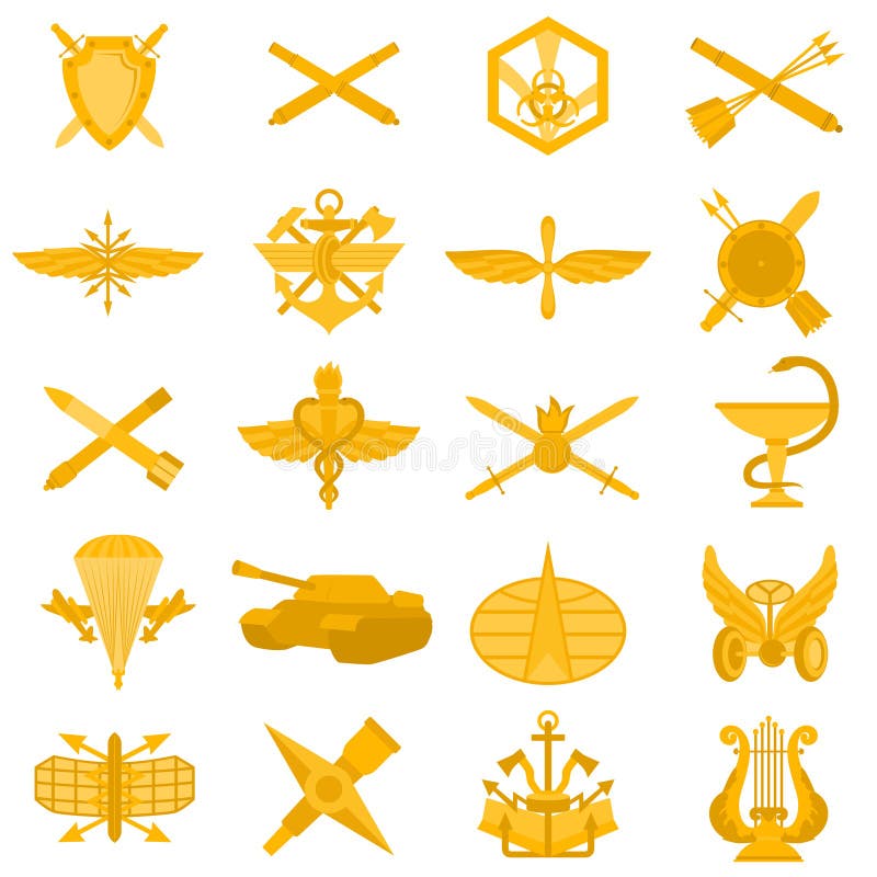 Badges of Arms of the Russian Army Stock Vector - Illustration of ...
