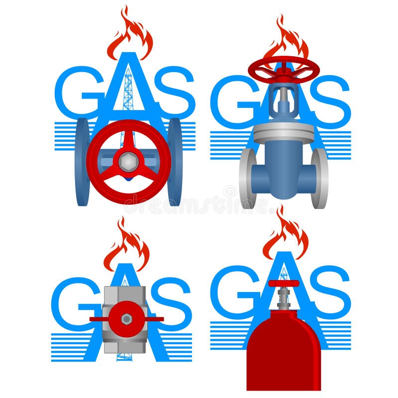 Badges gas industry stock vector. Illustration of symbol - 47533902