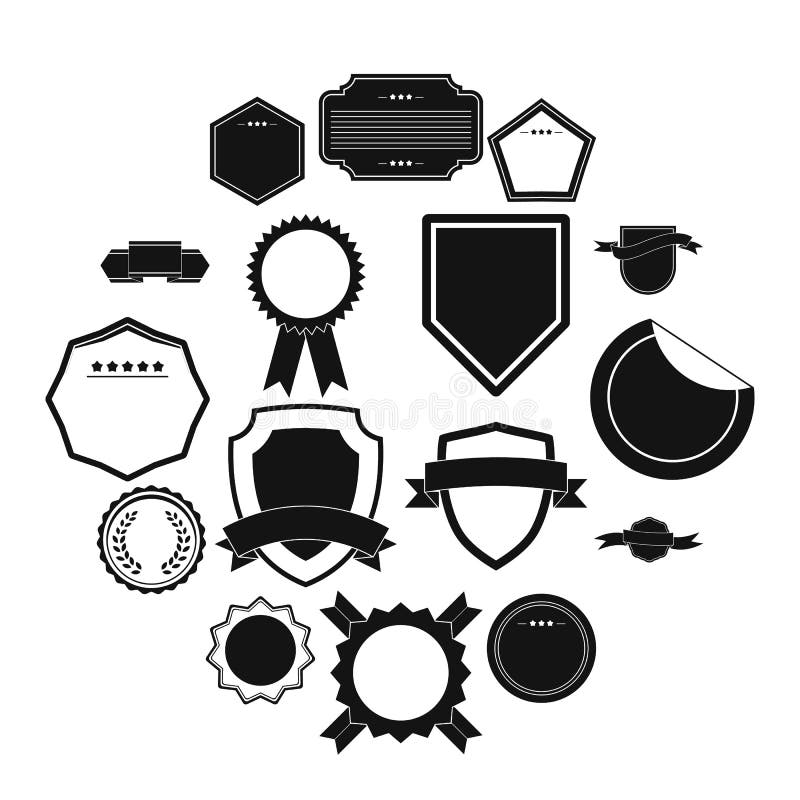 Badges Icons Set, Isometric 3d Style Stock Vector - Illustration of ... Badges Icons Set, Isometric 3d Style Stock Vector - Illustration of ...