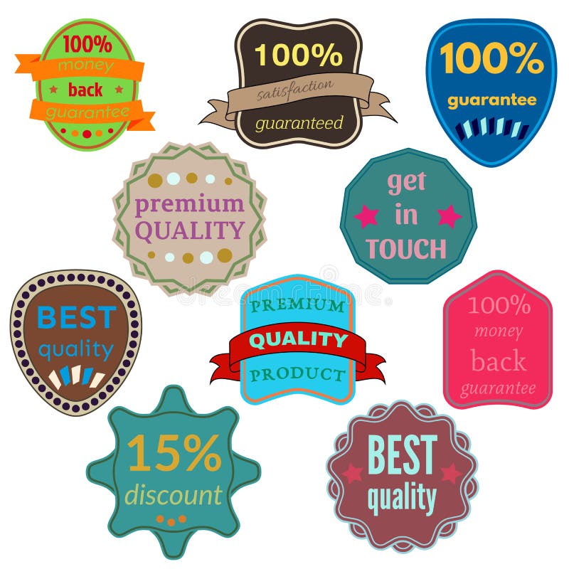 Badges stock vector. Illustration of emblem, banner, quality - 79564524