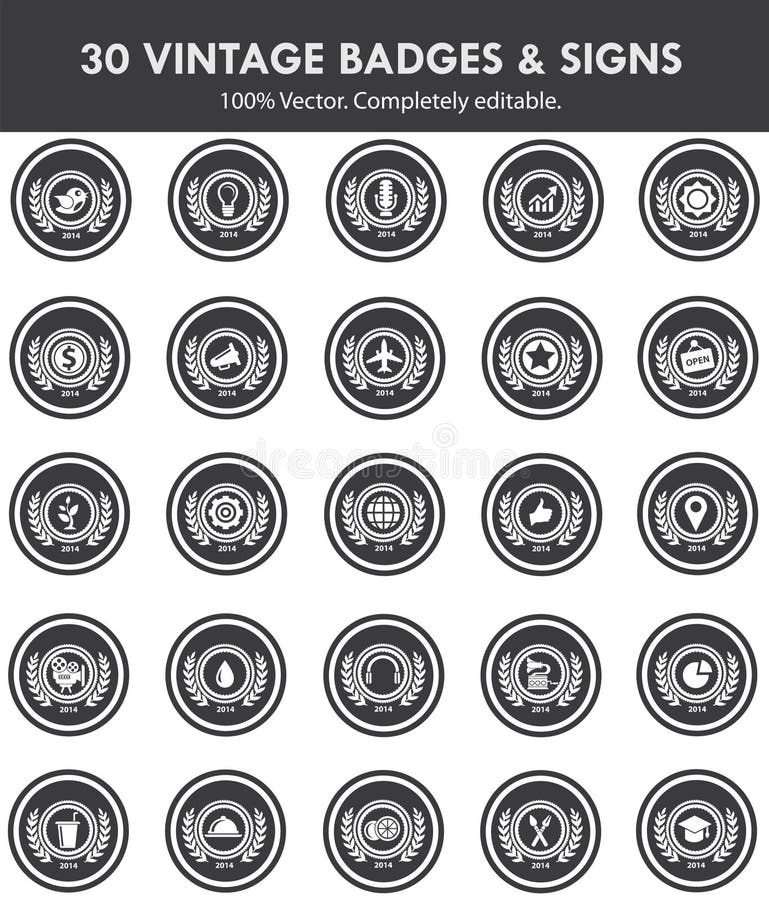 Badges & Sign,Collection of Premium Quality Stock Vector - Illustration ...