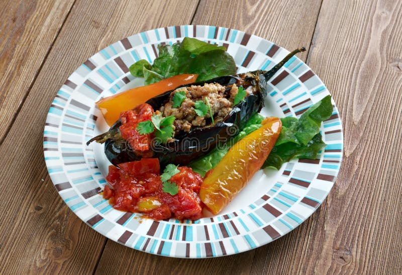 Badimcan dolmasi stock image. Image of azerbaijani, vegetarian - 58520947