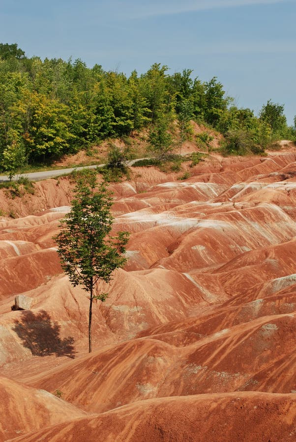 Badlands stock image. Image of orange, soil, unusual, contrast - 7574403