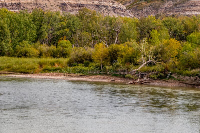 Badlands Along the Red Deer River. Rosedale, Alberta, Canada Stock ...
