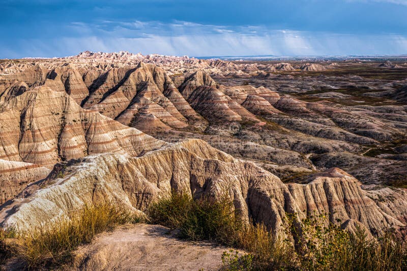 Badlands National Park, Interior, South Dakota Stock Photo - Image of ...