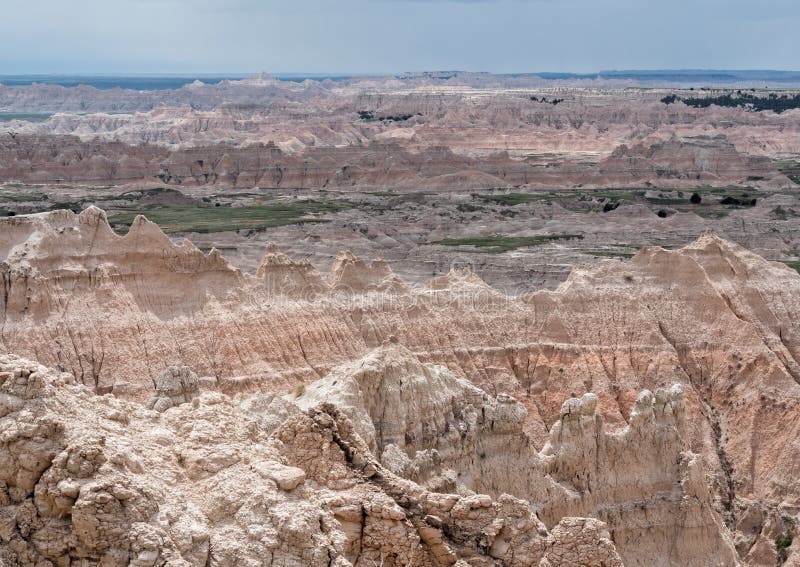 Badlands National Park in South Dakota Stock Image - Image of colors ...