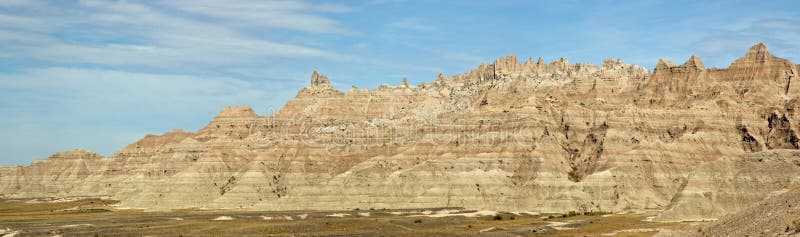 Yellow Mounds Of The Badlands Stock Photo - Image of dakota, county ...