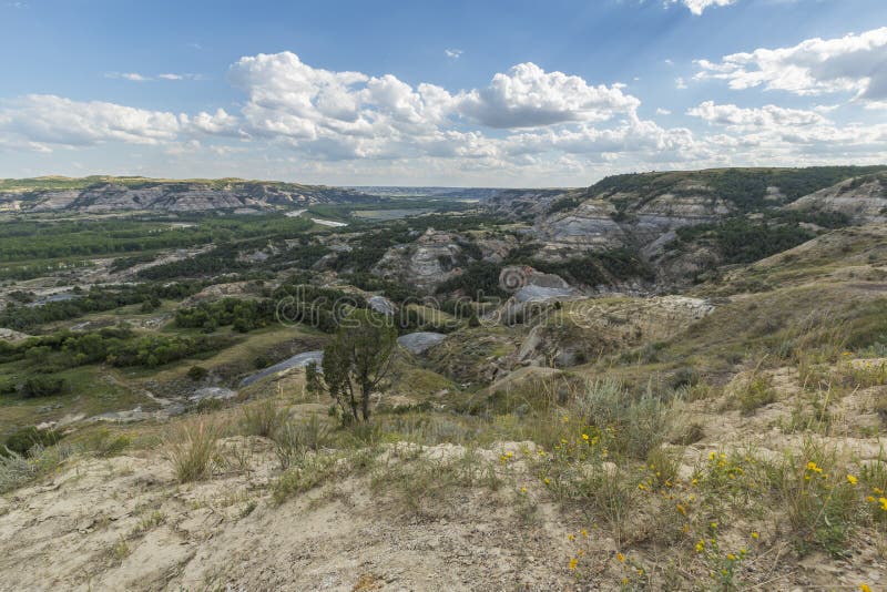 The Badlands of North Dakota Stock Photo - Image of missouri, roosevelt ...