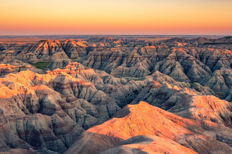 Badlands Rock Formation, South Dakota Stock Photo - Image of south ...