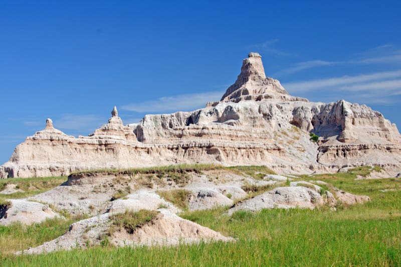 Badlands in the summer sky stock image. Image of desert - 20773133