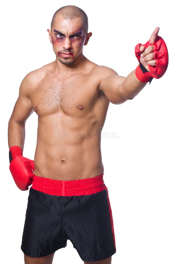 Badly beaten boxer stock photo. Image of anger, fighter - 34469558