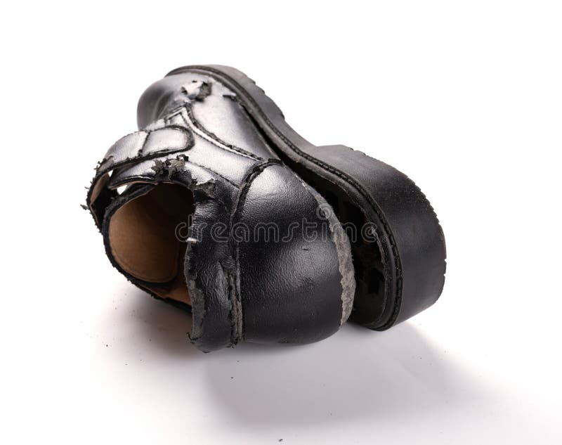 Pair of Badly Broken Slippers Stock Image - Image of worn, leisure ...