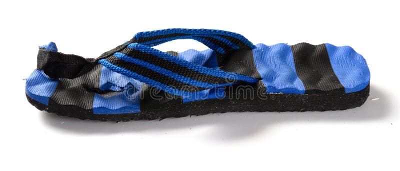 Broken Slipper With Hole And Finger Stock Photo - Image of textile ...