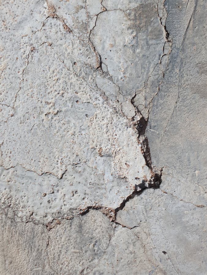 Badly Damaged Cracked Concrete Uneven Floor Surface Stock Photo - Image ...