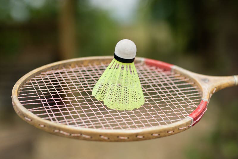 Badminton Accessories. a Set for Fun and Games Outdoors Stock Image ...